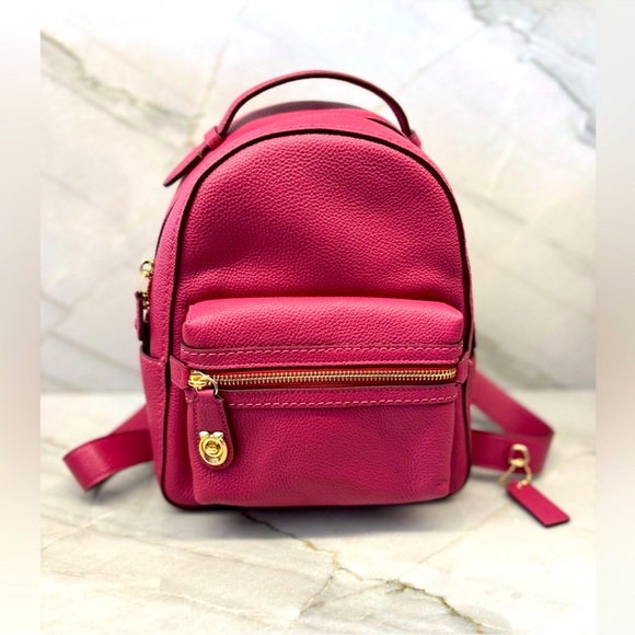 Coach | Bags | Coach Campus 23 Pink Leather Backpack Euc | Poshmark